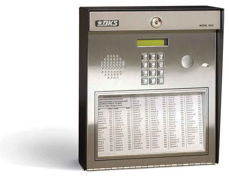 1810-080 Residential Telephone Entry with Lighted Directory – Lee Dan ...